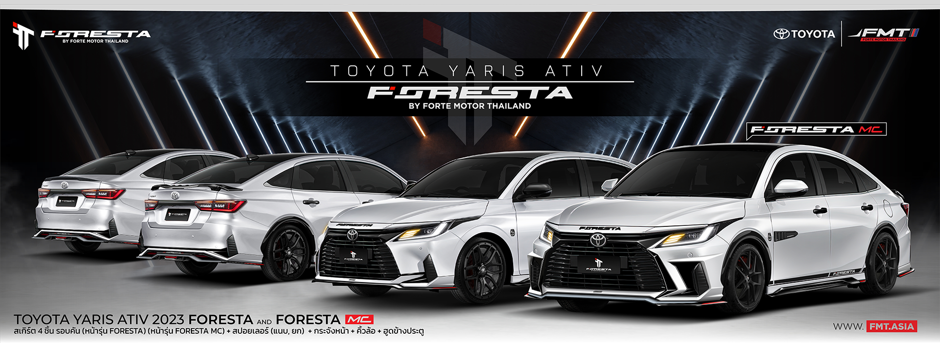 FMT - TOYOTA YARIS ATIV 2023 MC FORESTA BY FMT