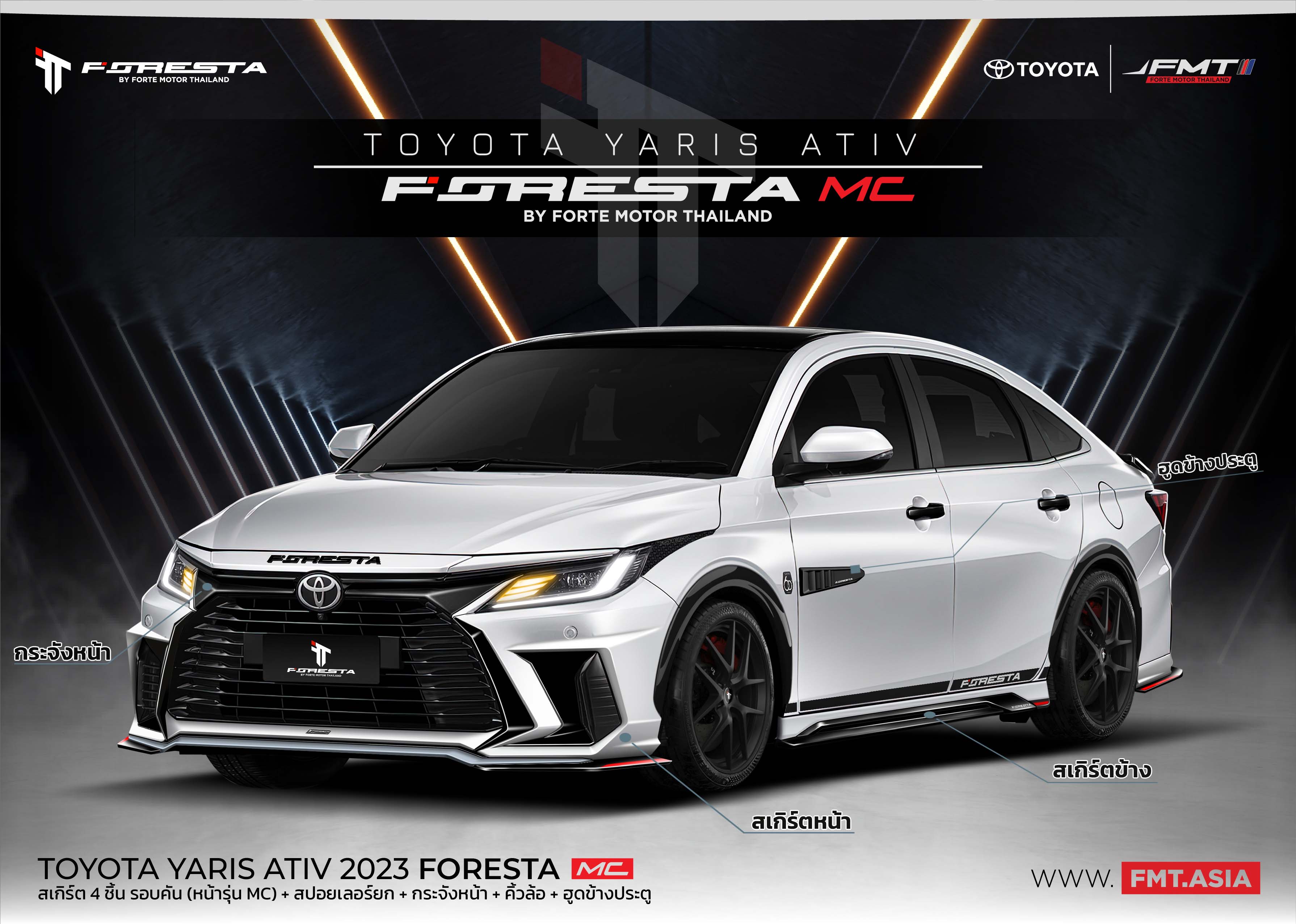 FMT - TOYOTA YARIS ATIV 2023 MC FORESTA BY FMT
